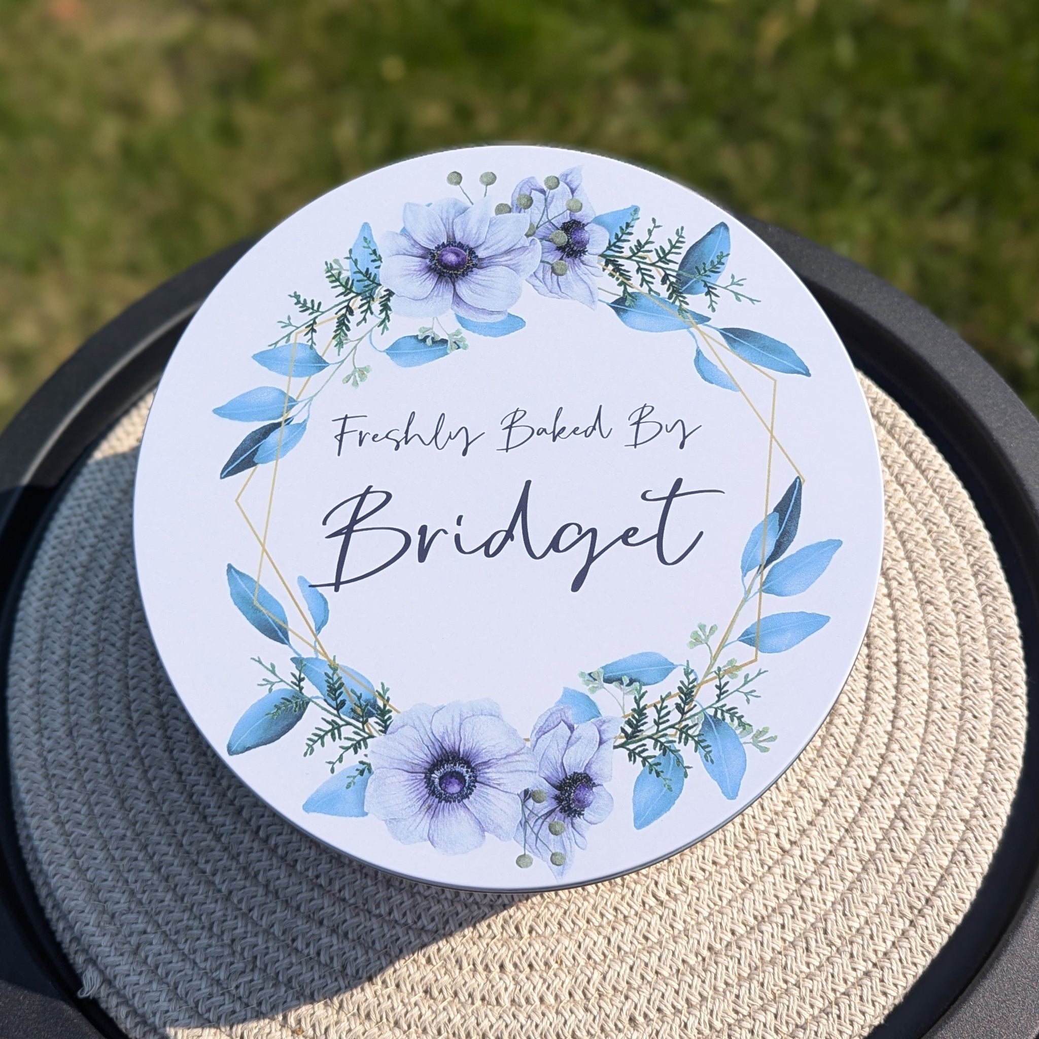 SALE ITEM - Bridget Eucalyptus Large Cake Tin - Lavender Eight