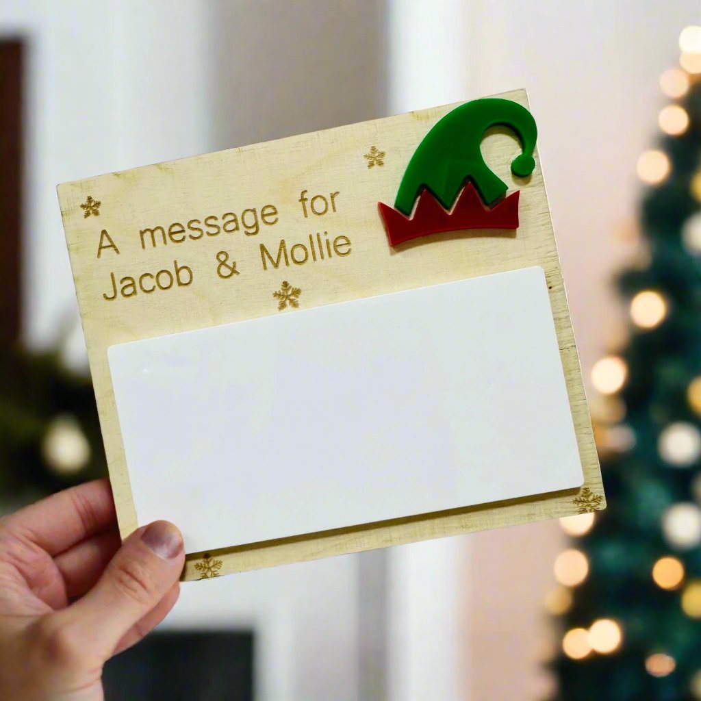 Personalized Elf message board